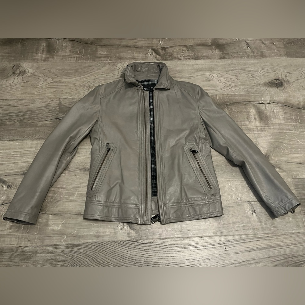 Men’s Burberry Black Label Leather Jacket - Gem